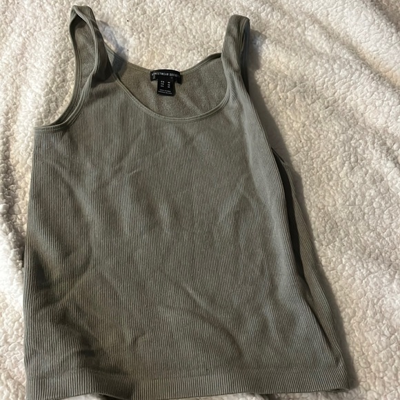 Streetwear Society | Tops | Olive Green Ribbed Tank | Poshmark